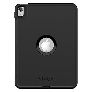 OTTERBOX DEFENDER SERIES Case for iPad Air (4th & 5th Gen) - Non-retail/Ships in Polybag - BLACK and ALPHA GLASS Screen Protector for IPad Air (4th & 5th Gen) - CLEAR
