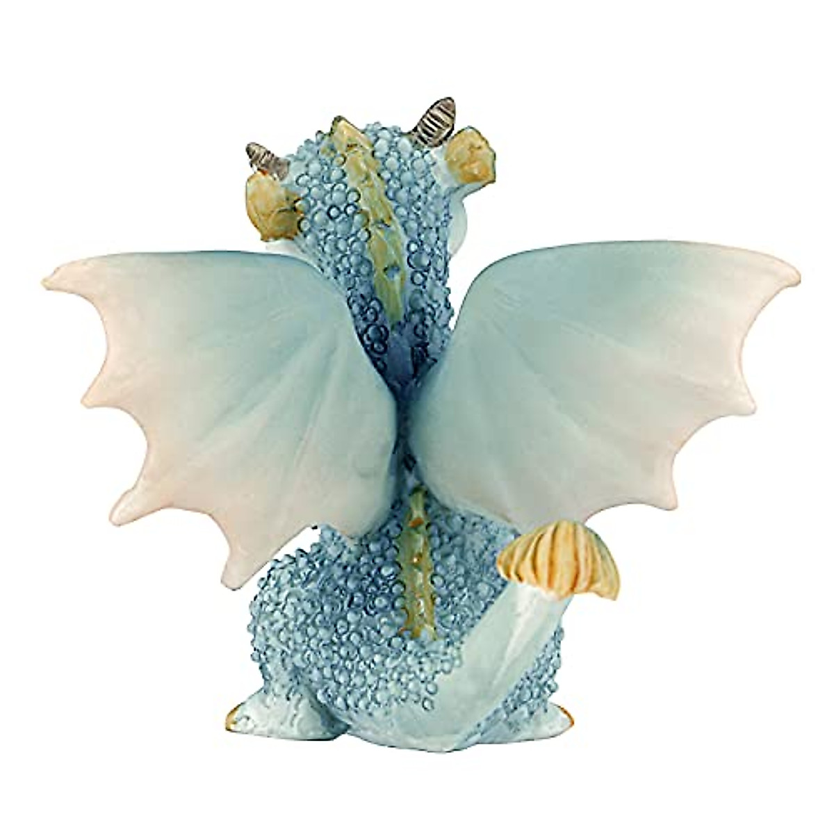 Aclema Miniature Figurines Fairy Garden Dragon Present Bouquet Resin Decor Collections for Terrarium Micro Landscape