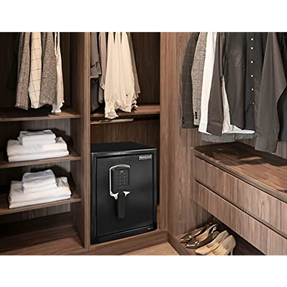 Honeywell Safes & Door Locks - 2609 Steel Submersible Waterproof 2 Hour Fire Safe; Digital Lock; Motion Alarm, 2.39 Cubic Feet Capacity, 27.8 Inches High x 18.1 Inches Wide x 21.6 Inches Deep, Black