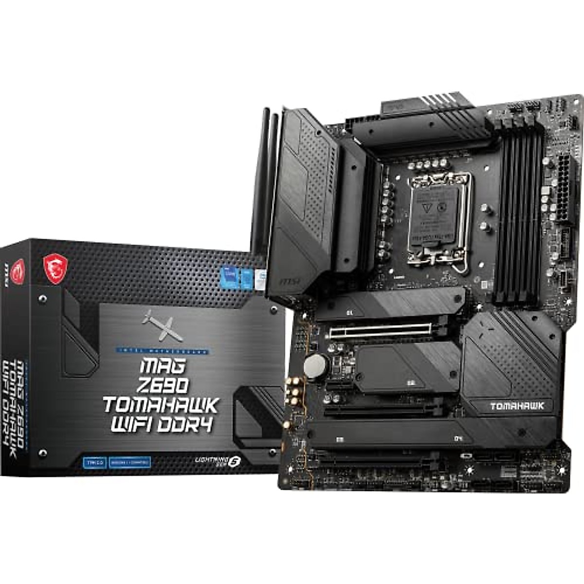MSI MAG Z690 Tomahawk WiFi DDR4 Gaming Motherboard (ATX, 12th Gen Intel Core, LGA 1700 Socket, DDR4, PCIe 4, CFX, M.2 Slots, Wi-Fi 6)