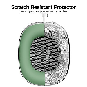 AWINNER Ear Pad Case Compatible for AirPods Max,Washable Soft Silicone Protective Frame Full Cover (Green)