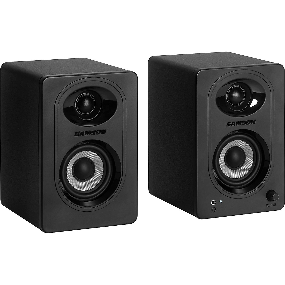 Audio-Technica AT-LPW50PB Fully Manual Belt-Drive Turntable Bundle Bluetooth Studio Monitors - Pair, Cleaning Brush, and Turntable Stylus Scale (4 Items)