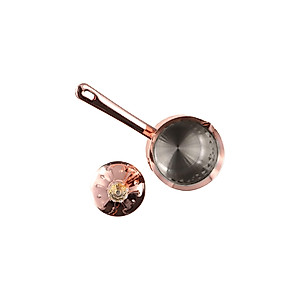 zaoalife Milk Warmer Pot Turkish Coffee Pot Hammered Coffee Maker Warmer Milk Stainless Steel Butter Melting Pot Mini Saucepan Chocolate Milk Warmer