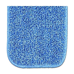 Nine Forty 36 Inch Microfiber Dust Mop Refill - Washable, Streak-Free Cleaning - Compatible with Flat Frame Kits - Ideal for Wet or Dry Flat Hardwood, Tile, and Laminate Floors - Blue (2-Pack)