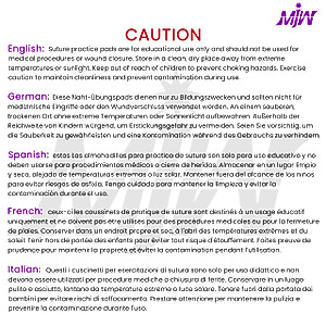 Upgraded Suture Pad for Medical and Vet Students, Refill Suture Practice Pad for Suture Kit, 3 Layers Durable Pad with Pre-Cut Wounds, Hard to Rip, Tear or Break (Training Practice Only)