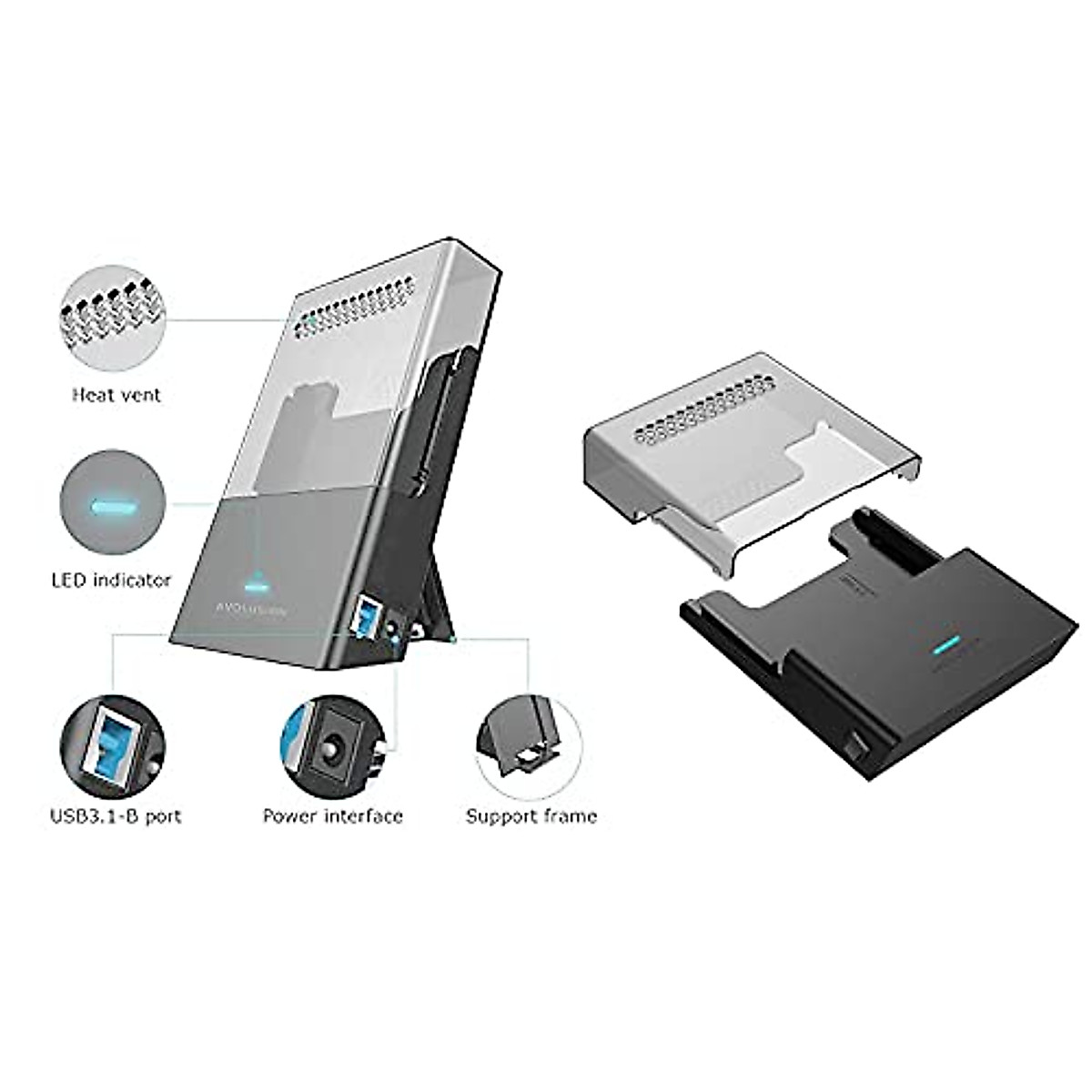 Avolusion (HDDGU3-DS) USB 3.0 External HDD Docking Station Bundle w/ Seagate X18 16TB 3.5Inch SATA Enterprise Hard Drive ST16000NM000J (Renewed) - 5 Year Warranty