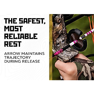 Trophy Ridge Sure Shot Pro Whisker Biscuit Archery Arrow Rest - Lifetime Reliability for Bowhunters, Easy Micro Adjustments, Durable Design, Quiet Loading