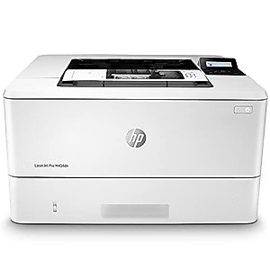HP Laserjet Pro M404dn Wired Monochrome Laser Printer with Built-in Ethernet, White - Print only - 2-line LCD, 40 ppm, 1200 x 1200 dpi, Auto 2-Sided Printing, 8.5 x 14