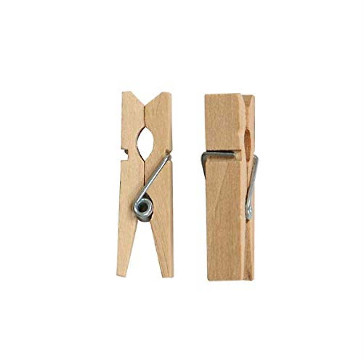 Aeyistry 50 Pcs Wooden Clothespins for Crafts, Natural Clothes Pins, Photo Picture Holder(1.4*0.28 inches)