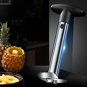 ZirrorYY Pineapple Corer and Slicer Tool-Food Grade Stainless Steel Pineapple Slicer with Sharp Pineapple Peeler Easy to Clean and Clean, Fruit Slicer, Kitchen