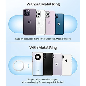 Mibhuvan Magnetic Wireless Car Charger Mount [15W Fast Charging] for Magsafe Phone Holder Mount [20 Strongest Magnets] Vent Mount Magnetic Car Charger Mount for iPhone 14 13 12 Pro Samsung Cell Phones