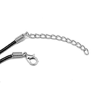 Trilogy Jewelry Pewter Fairy Celestial Crescent Moon Pendant on Black Necklace Cord with Clasp