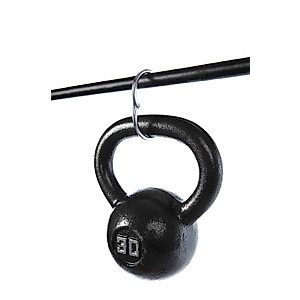 Clipa Bag Hanger - Matte Black PVD - The Ring That Opens Into a Hook and Hangs in Just 1/2" of Space, Holds 33 lbs., 3 yr. Warranty