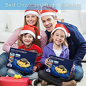 Science Kits for Kids Age 8-12, 6 in 1 Space Solar Robot Kit STEM Projects Build Your Own Robot with Solar Panel & Battery Power, Christmas Birthday Idea Gifts Toy for 9 10 11 12 Years Old Boy ,Girls