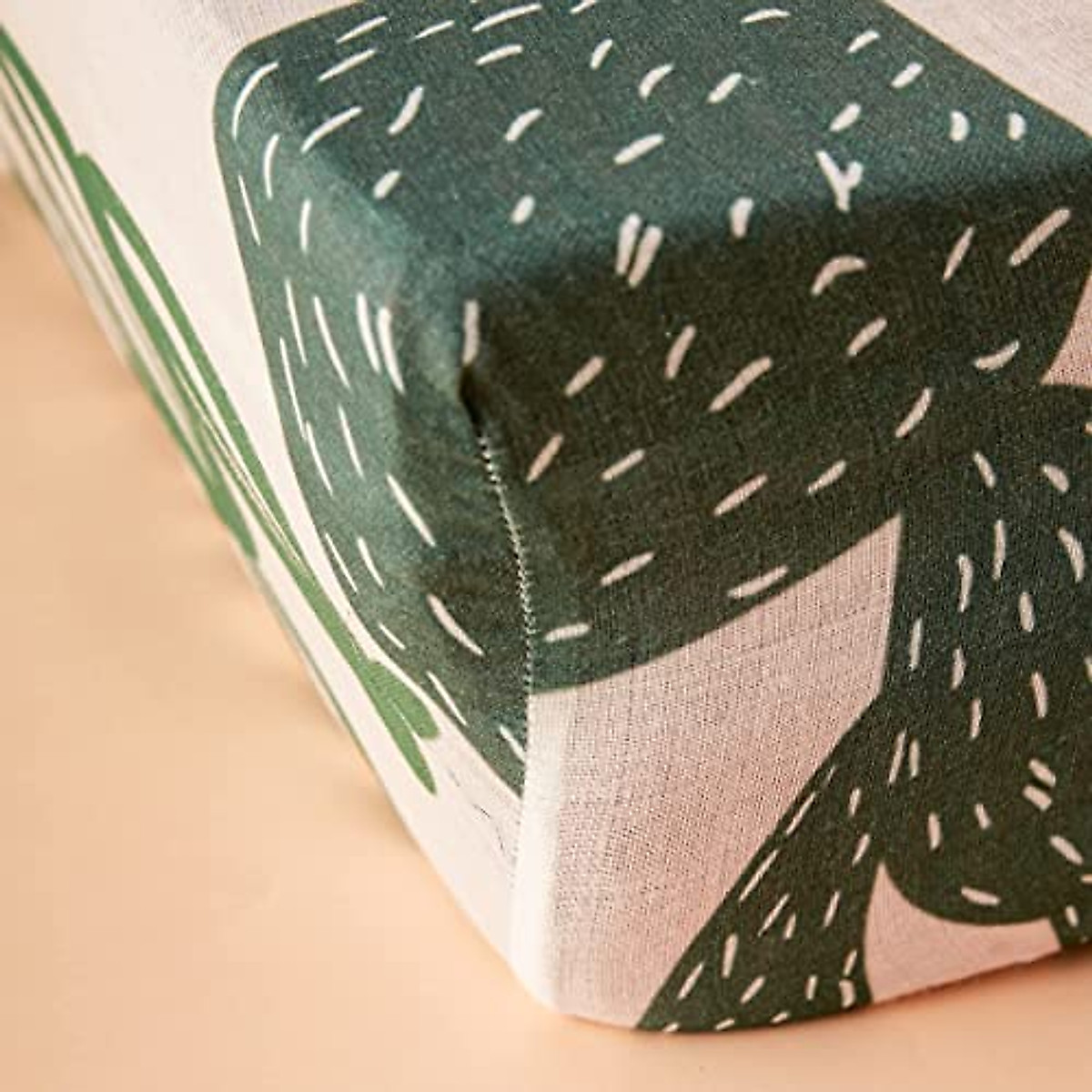 Chippi & Co Cute Arizona Cactus Fitted Bamboo Cotton Crib Sheet for Baby Standard Size Mattress, boy and Girl Unisex Nursery Bedding 52x28x9''