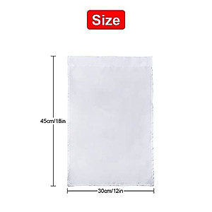 BULLETSHAKER Blank Garden Flag for Vinyl - Sublimation Flags Blank Polyester 3-Layer Weave Strands - DIY Plain Garden Flag 10Pcs 12 x 18 inches (30x45CM)