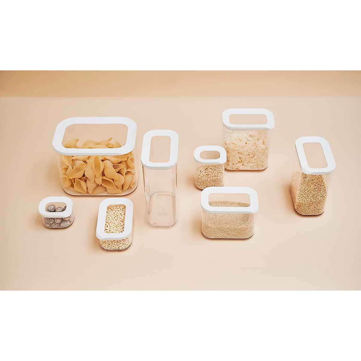 MEPAL, MODULA Storage Box Large for Pasta, Bread Rolls, Cereal, Flour, Coffee, and Meal Prep with Transparent Lid, Airtight, Portable, BPA Free, Holds 4500ml|152oz, 1 Count