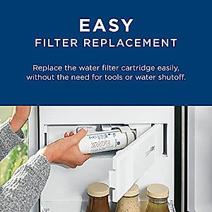 GE XWFE Refrigerator Water Filter | Certified to Reduce Lead, Sulfur, and 50+ Other Impurities | Replace Every 6 Months for Best Results | Pack of 1