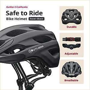 Outlierr safe to ride bike helmets for adults, Lightweight, Bicycle Helmet, Super Comfy, Great Gift Choice, with Detachable Visor, Road Bike, Cycling Helmet for Men, Women, Youth