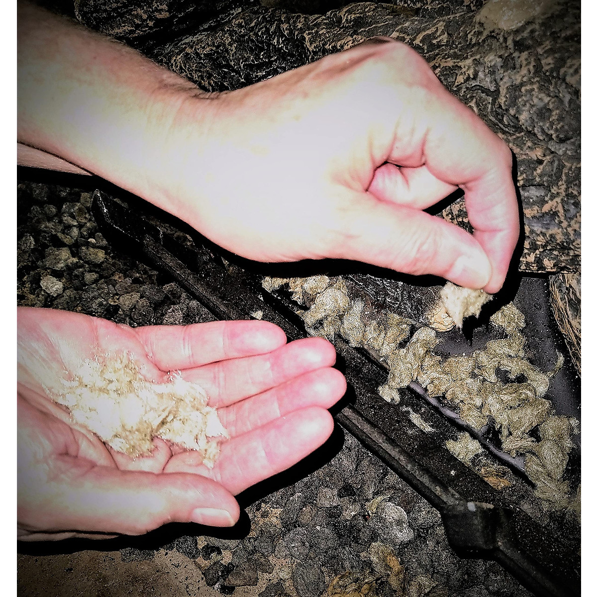 Gas Fireplace Logs ~ Glowing Ember's ~ Premium Rock Wool ~ 3 1/2 Ounces ~ Convenient Storage Hanging Hole ~ Vented Natural Gas Or Liquid Propane Fuels Friendly