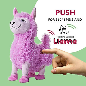 Booty Shakin Llama Plush - Battery-Powered Dancing Stuffed Animal Pets Alive - Little Live Pets Twerking Toys - Fur Real Pink Llama Toys for Toddlers - Toy Friends