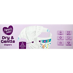 Parent's Choice Diapers, Dry & Gentle Diapers Size 6 - Super Value 132 Count