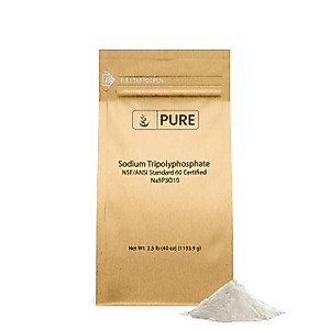 Pure Original Ingredients Sodium Tripolyphosphate (2.5 lb) Powerful Cleaning Agent, Water Softener, Laundry Additive