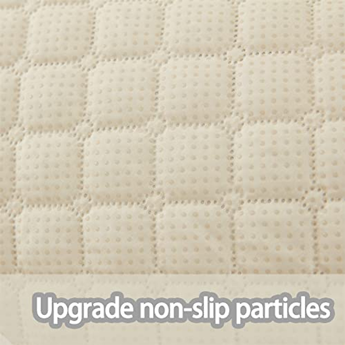 EXTLEZSA Sofa Armrest Cover, Headrest Cover for Recliner Chair Arm Cover,Armchair Slipcover Nonslip Quilted Furniture Protector for Pets Leather Sofa Couch (Dark Gray,1 Person (Set of 3))