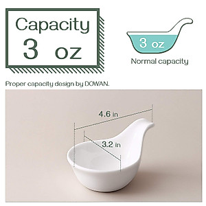 DOWAN Bundle 3 OZ Dipping Bowls with Handles and 36 OZ Salad Bowls