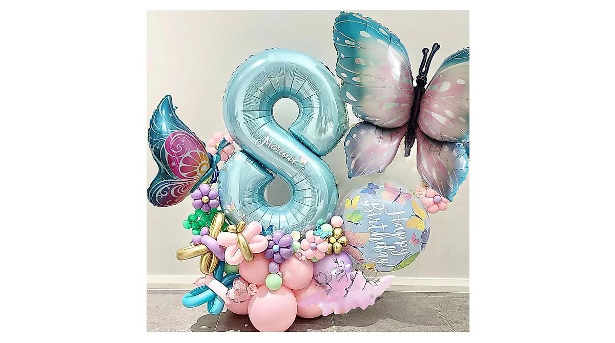 Butterfly Balloons - 4 Pack for Parties & Events