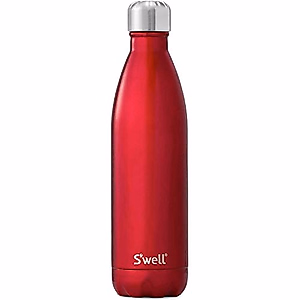 S'well Stainless Steel Water Bottle - 25 Fl Oz - Rowboat Red - Triple-Layered Vacuum-Insulated Containers Keeps Drinks Cold for 48 Hours and Hot for 24 - BPA-Free - Perfect for the Go