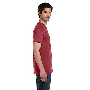 Bella + Canvas Unisex Jersey Short-Sleeve V-Neck T-Shirt XL MAROON MARBLE