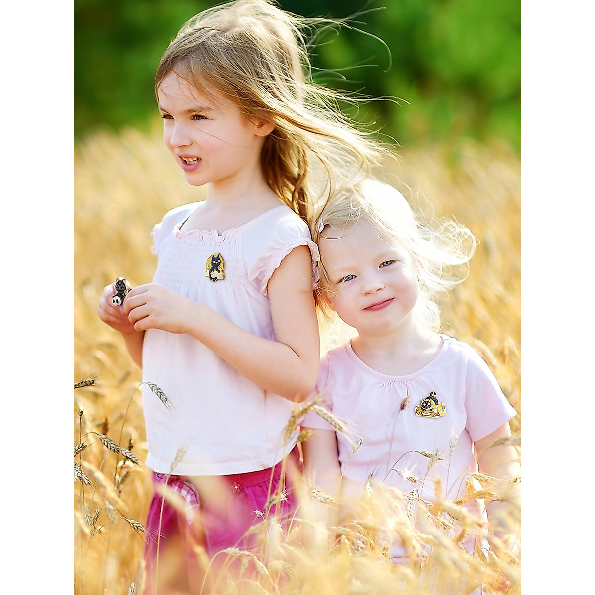 Ferraycle 20 Pieces Cat Enamel Pins Bulk for Backpack Cute Enamel Brooch Pins Set Black Cat Lapel Pins Witchy Enamel Brooch Pins for Women Men Girls DIY Badges Clothing Jacket Bags Halloween Gifts