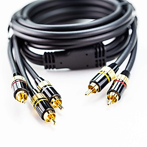NES 24K Gold-Plated AV Cable Simulated Stereo Audio Video Cord Nintendo System