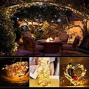 LIUPENGWEI Solar Led Fairy Lights String Lights 8 Lighting Modes Fairy Lights Christmas Lights for Patio, Garden, Home, Wedding, Pathway, Party Garden Ghost Light