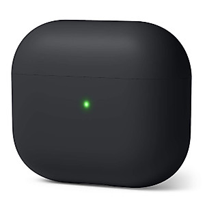 elago Liquid Hybrid Case Compatible with AirPods 3rd Generation Case - Compatible with AirPods 3 Case Cover, Triple Layer Protection, Wireless Charging, Shock Resistant, Easily Cleaned (Black)