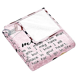 KERAOO Personalized Mothers Day Birthday Gifts from Daughter Son, Blanket to My Mom Gifts, Christmas Valentines Gift for Mom, Mother, Mama
