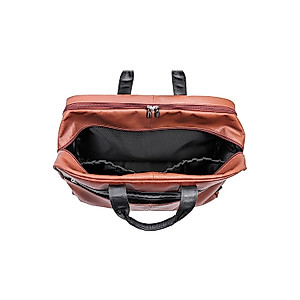 McKlein Wellington Laptop & Tablet Carry-All Duffel, Brown 21"x9"x13"