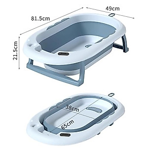 YQDDM Portable pet Bathtub, Multi-Purpose pet Bathtub with Drain Hole, Foldable Bathtub with Temperature Sensing pet Shower tub(Violet)