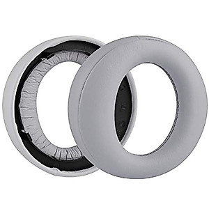 Geekria QuickFit Replacement Ear Pads for Sony PlayStation Gold Wireless New Version 2018, PS4 Gold Wireless 500 Million Limited Edition Headphones Ear Cushions, Ear Cups Cover Repair Parts (Grey)