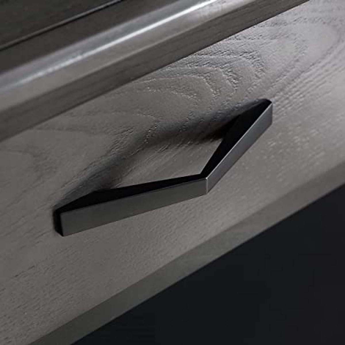 Leick Home Chisel & Forge Corner Computer Desk, Smoke Gray/Matte Black