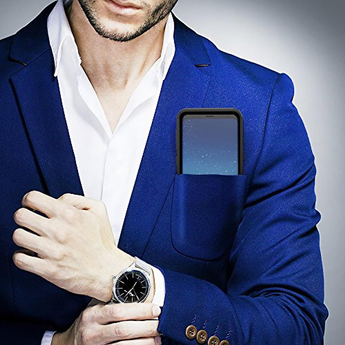 Galaxy S8 Case, ToughBox® [Armor Series] [Shockproof] [Black] for Samsung Galaxy S8 Case [with Holster & Belt Clip] [Fits OtterBox Defender Series Belt Clip]