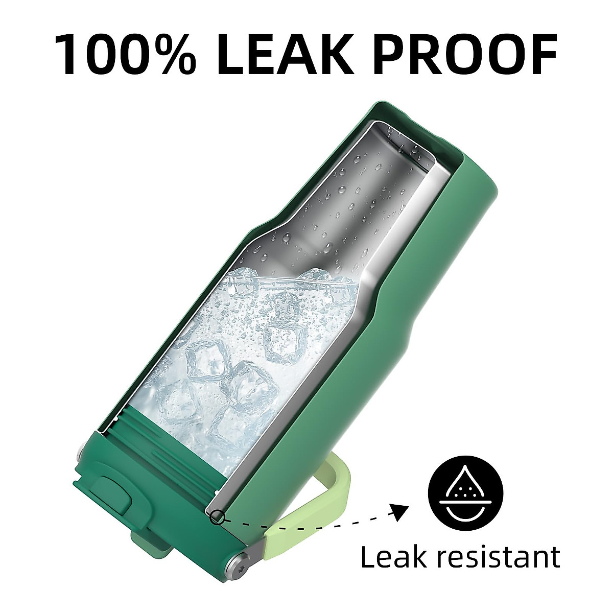 Greylock 30 oz Tumbler with Handle, Vacuum Insulated Tumblers with Flip Straw and Top Handle, Reusable Tumbler with Lid and Straw for Home, Office or Car, Leak-Proof Travel Mug, Keep Cold for 24 Hrs