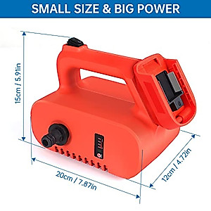 ATMOREA Cordless Water Transfer Pump 20V 158GPH Portable Electric Utility Pump with Water Hose Kit for Garden, Hot Tub, Tank, Aquariums, Inflatable Pool, etc