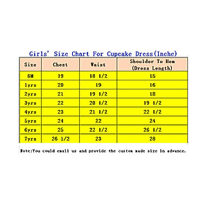 Junguan Infant Girls Wedding Party Gowns Newborn Pageant Tutu Cupcake Dress 6 US Yellow