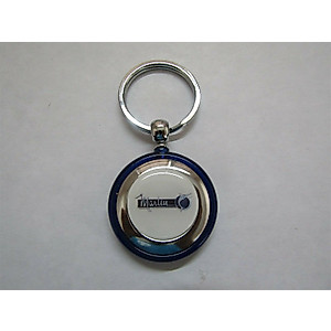 1965 1966 1967 MARLIN VINTAGE LOGO ROUND PLASTIC KEYCHAIN - BLUE