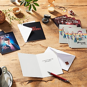 Hallmark Stranger Things All Occasion Cards Assortment, 16 Cards with Envelopes (Birthday Cards, Thinking of You Cards, Blank Cards, Friendship Cards)