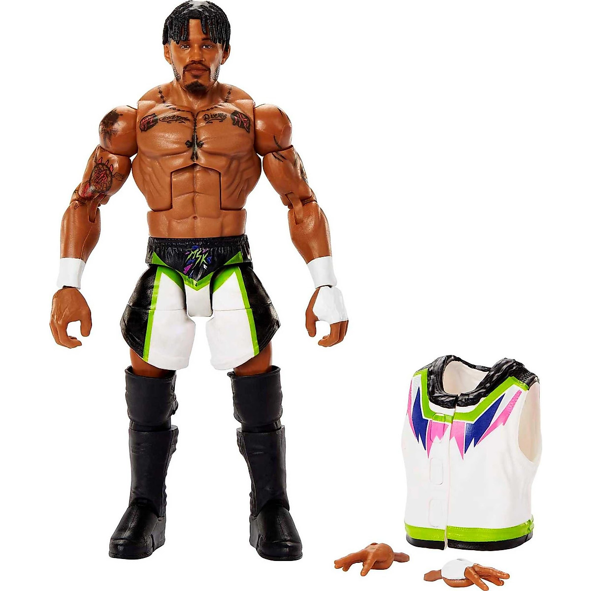 Mattel WWE Wes Lee Elite Collection Action Figure, 6-inch Posable Collectible Gift for WWE Fans Ages 8 Years Old & Up