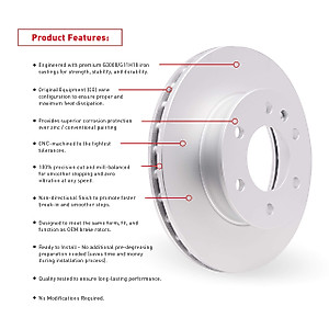Dynamic Friction Company Front Rear Brake Pads and Rotors Kit| Brakes Rotors| 5000 Advanced Brakes and Rotors Kit Front and Rear| Hardware| Fit 2013-2024 INFINITI JX35, QX60, Nissan Pathfinder, Murano