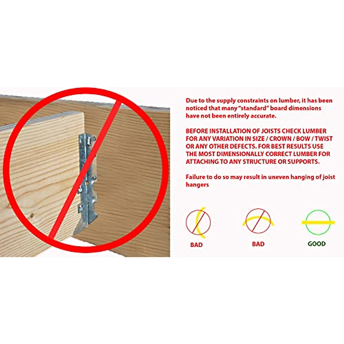 Hang Em Fast Easy Joist Hanging Tool - Hang Man Tool - 2x4 2x6 2x8 2x10 2x12 Metal Joist Hanger - Light Weight Durable Ergonomic Design